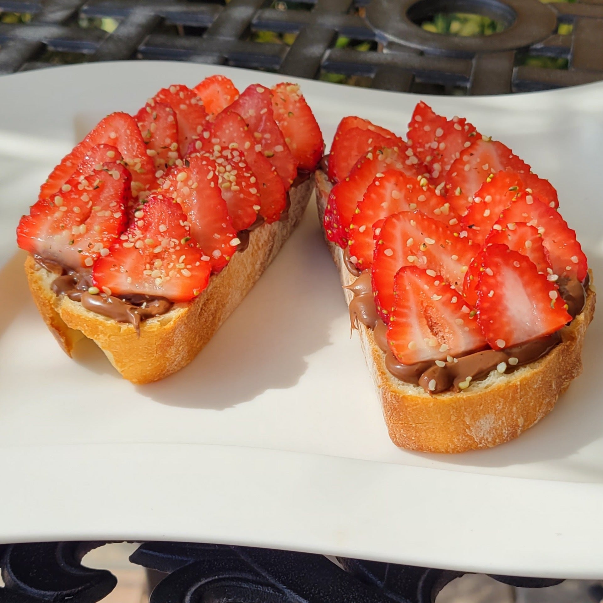 Nutella & Strawberry Toast | Angelic Bakery & Desserts